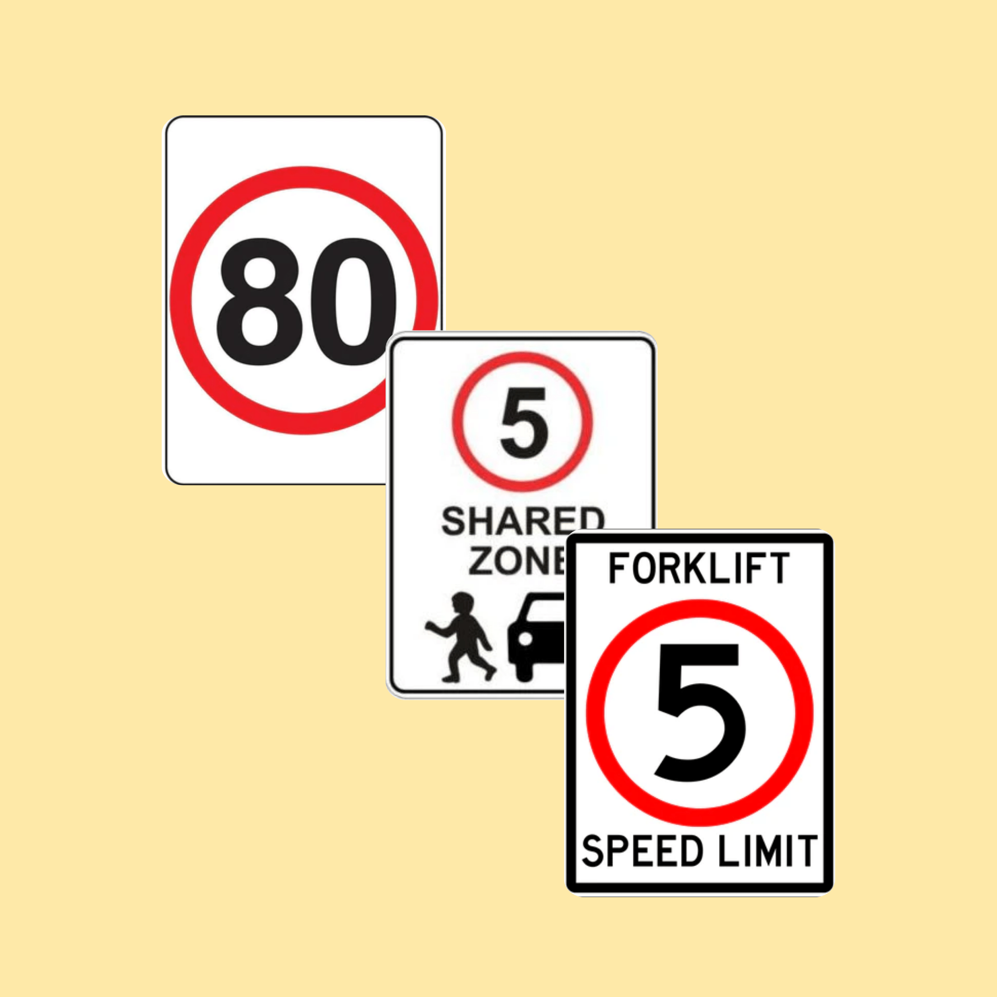 Speed Limit Signs for Posts & Walls | eSafety Supplies
