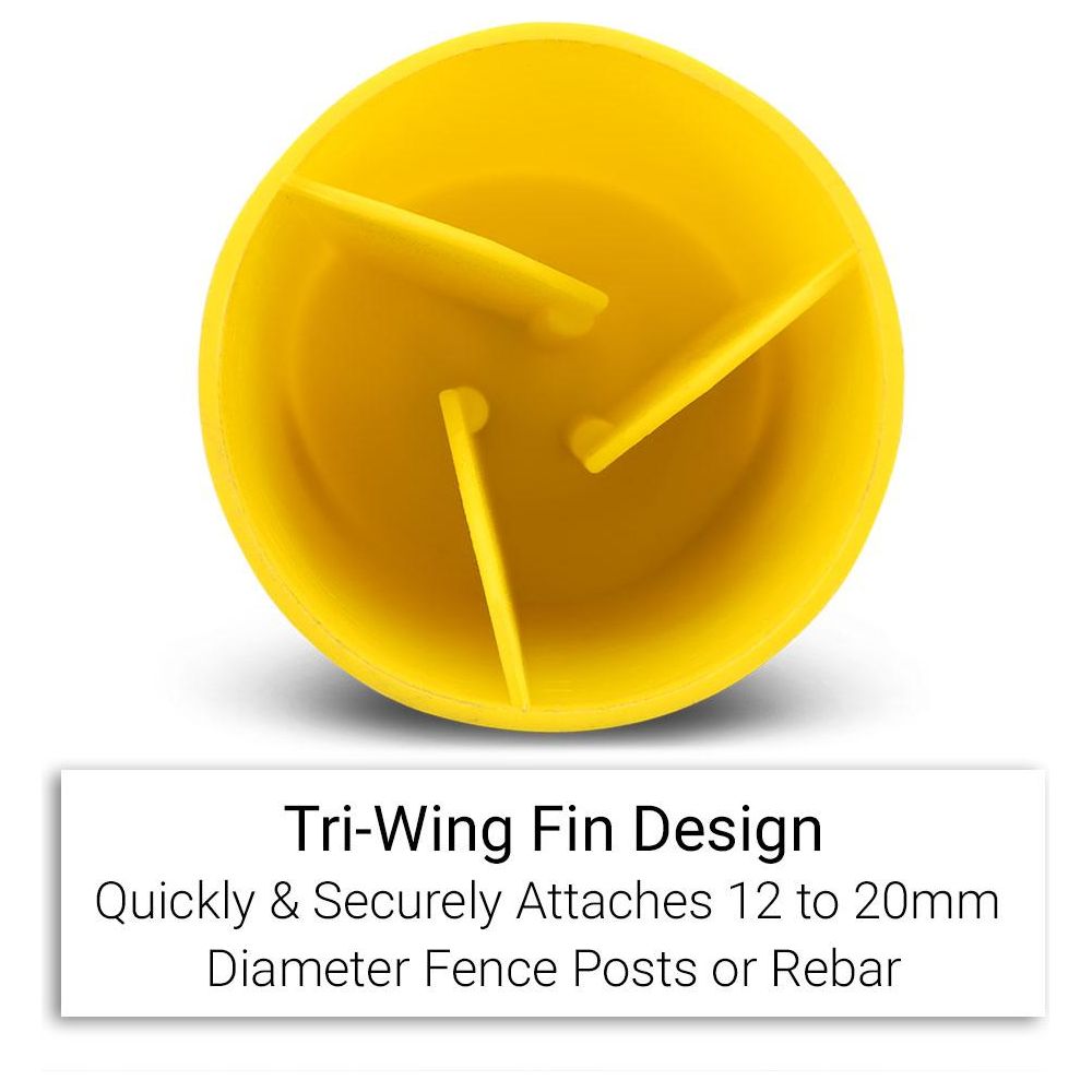 Star Picket & Rebar Yellow Safety Caps - eSafety Supplies