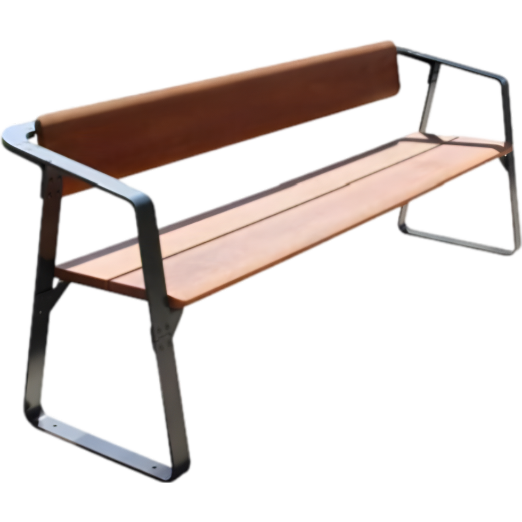 Ribbon Bench Seat with Backrest