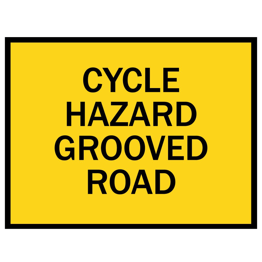 Cycle Hazard Grooved Road Sign | eSafety Supplies
