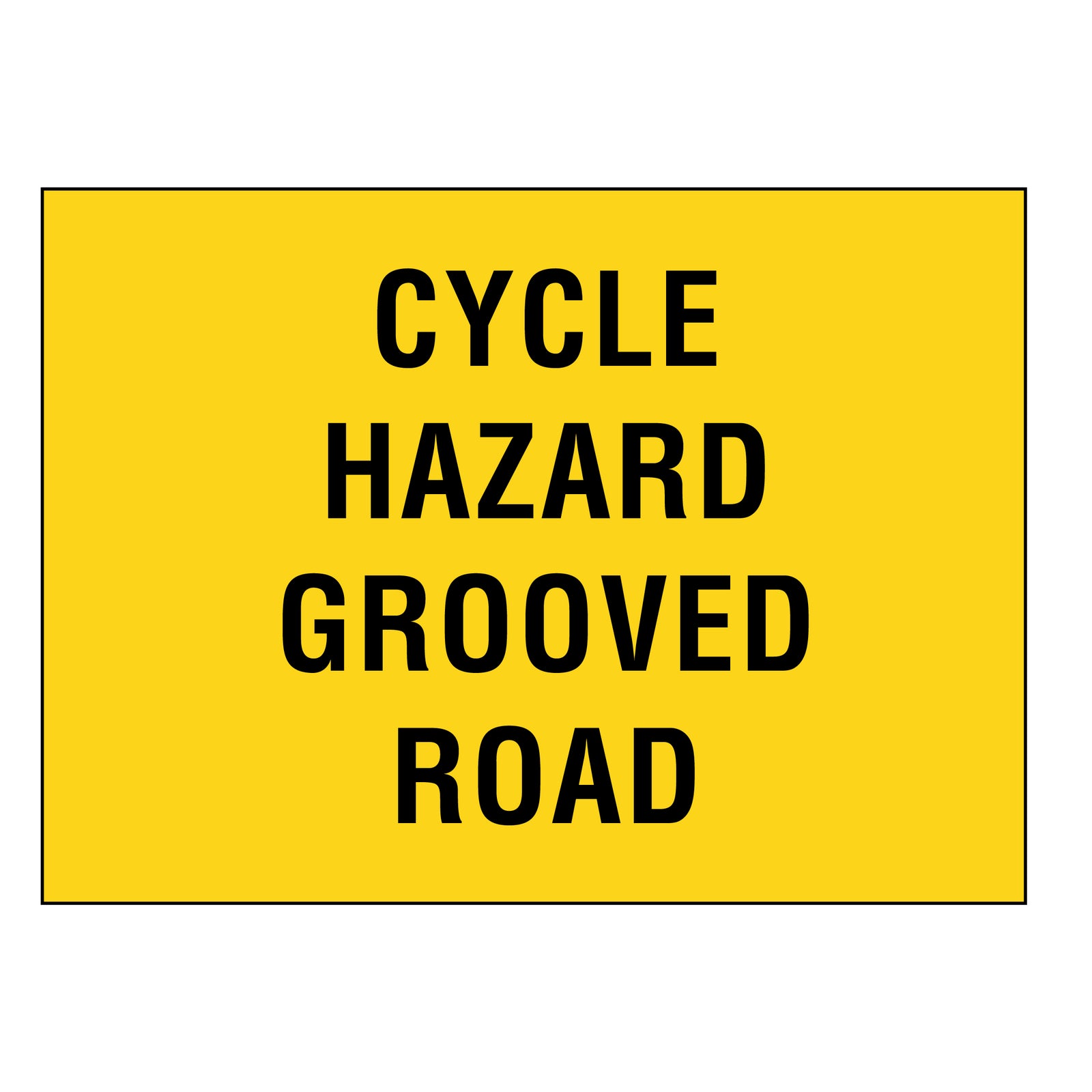 Cycle Hazard Grooved Road Sign | eSafety Supplies – eSafety Supplies