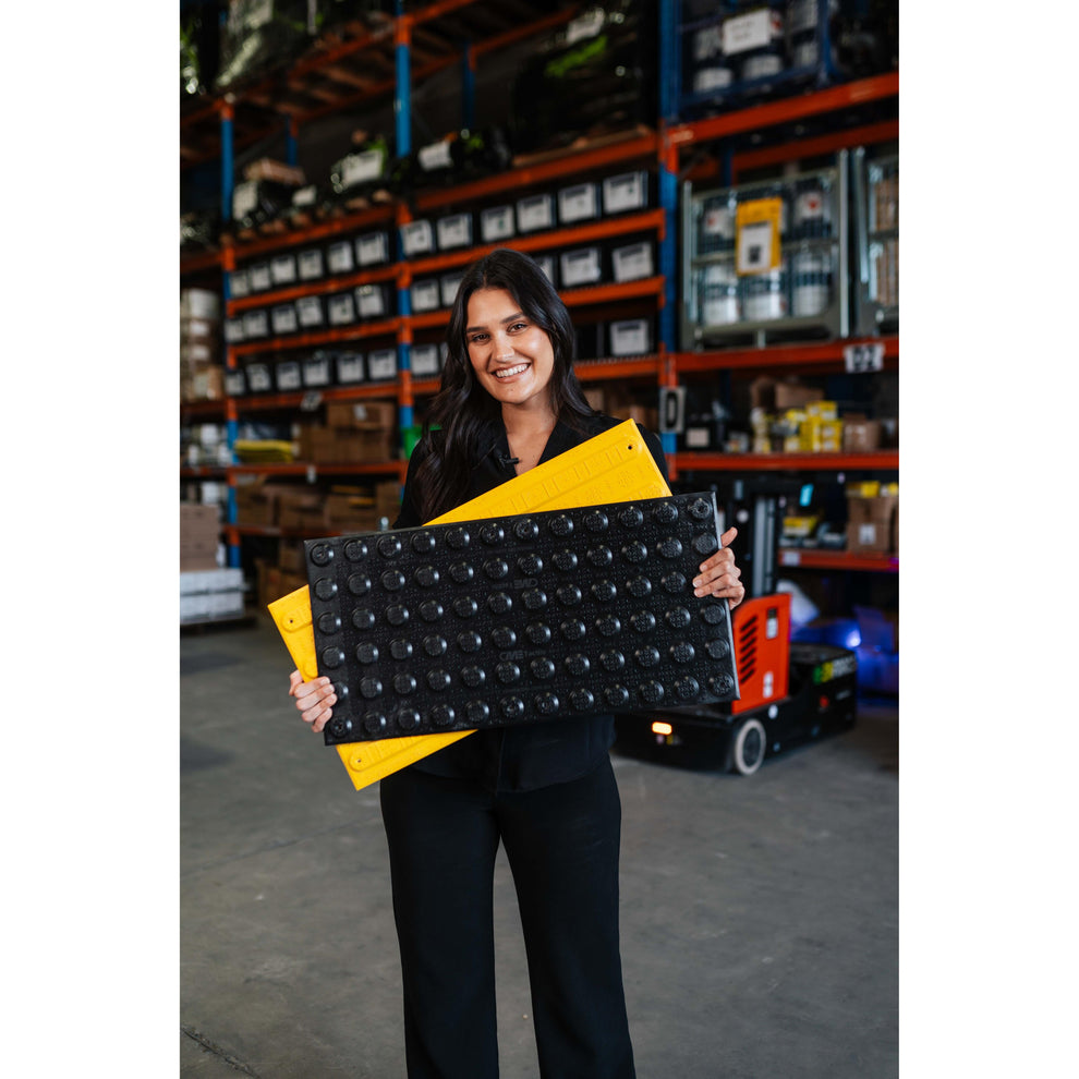 Tactile Indicator Plate - Hazard - Fibreglass - 300 x 600mm – eSafety ...
