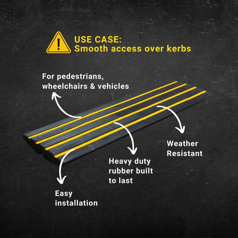 Driveway Guru Rolled Kerb Edge Ramp 1.2m | eSafety Supplies