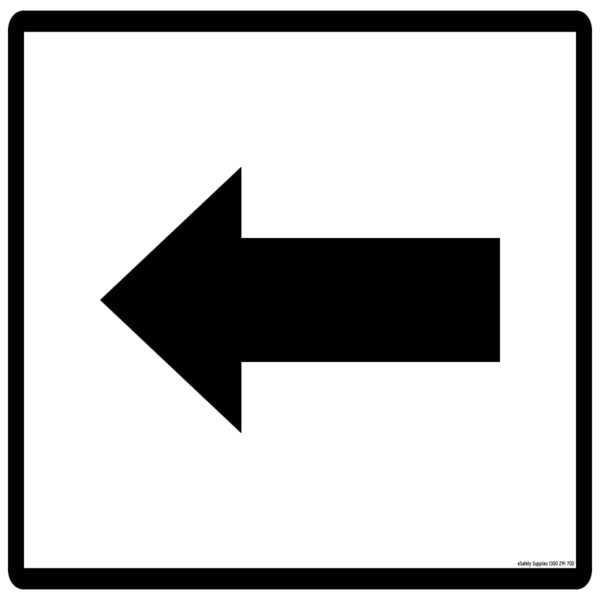 Notice Sign - Arrow to Left