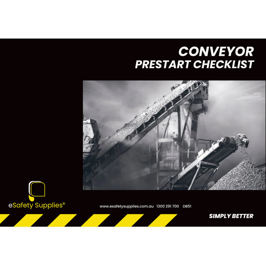Conveyor Prestart Checklist Books – eSafety Supplies