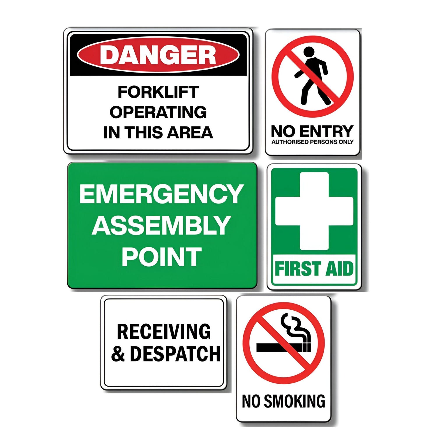 Warehouse Safety Sign Pack - Poly – eSafety Supplies