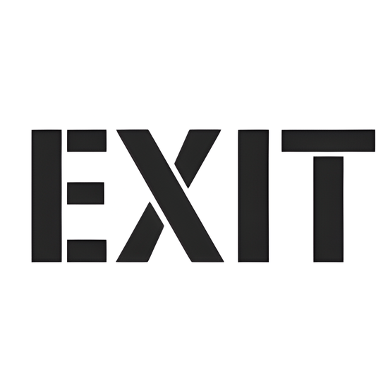 Exit Stencil