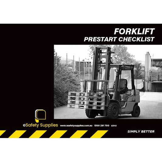 Forklift Prestart Checklist Books
