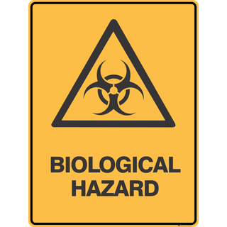 Biological Hazard Sign - Symbol 300x450mm - eSafety Supplies