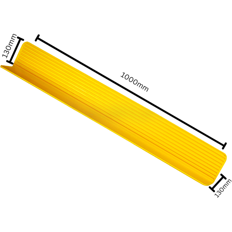 Corner Pallet Protector 1 Meter - Yellow - eSafety Supplies