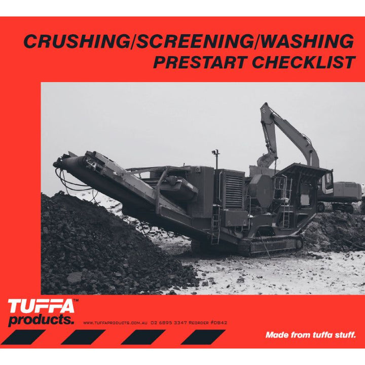 Crushing/Screening/Washing Prestart Checklist | eSafety – eSafety Supplies