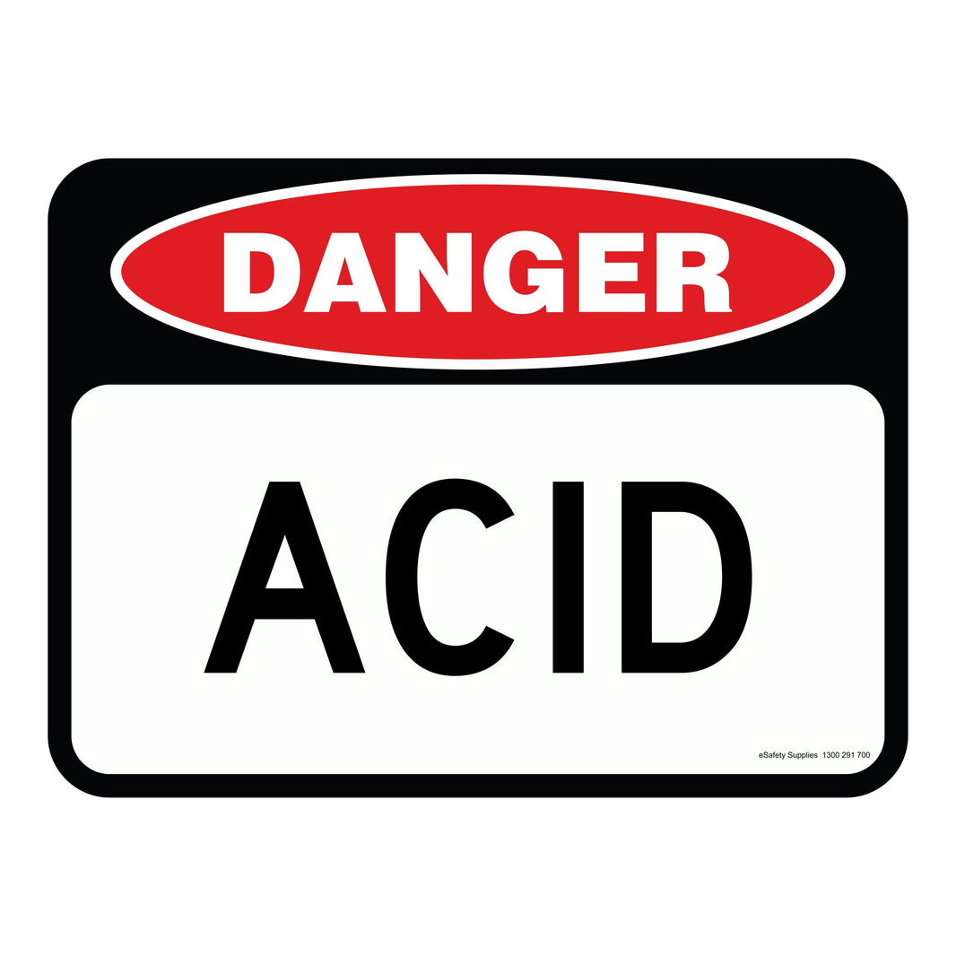 Danger Sign - Acid – eSafety Supplies