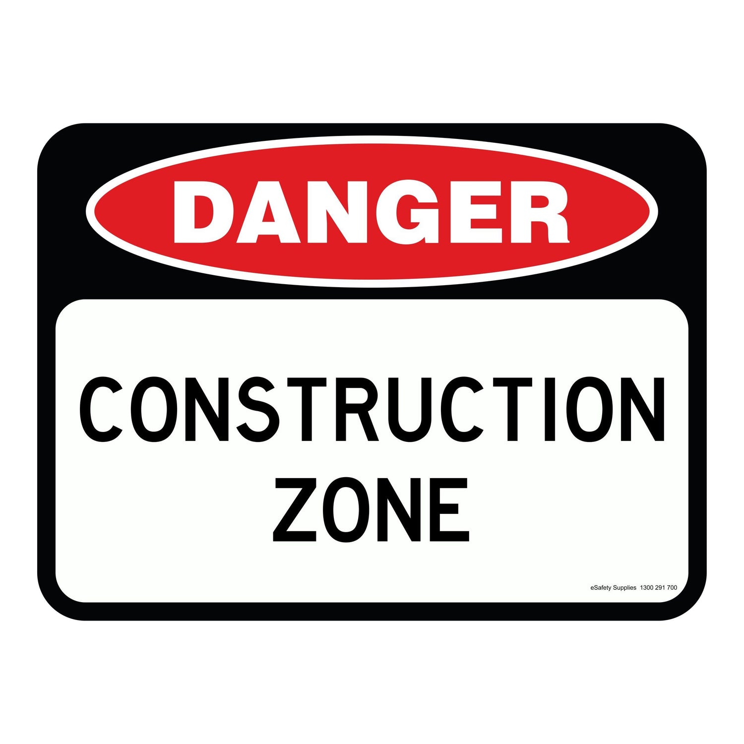 Danger Sign - Construction Zone – eSafety Supplies