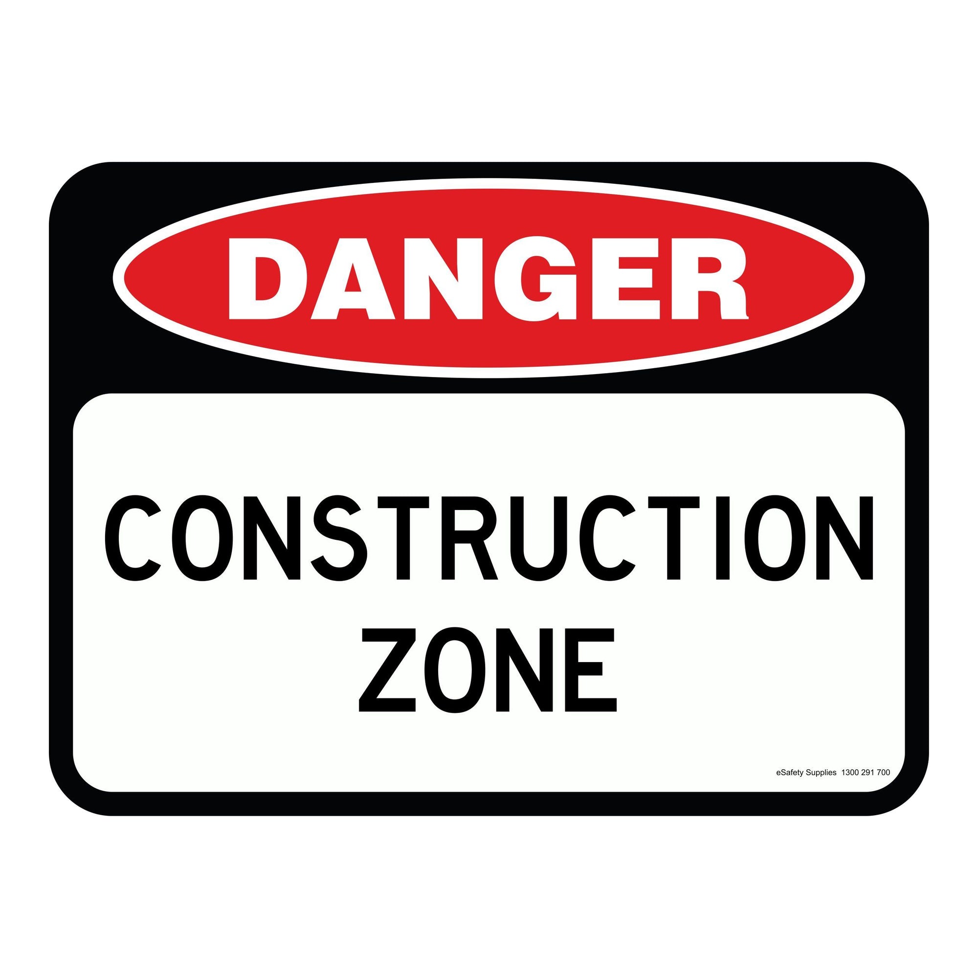 Danger Sign - Construction Zone