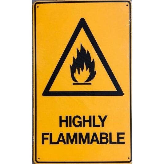 Highly Flammable Sign - Symbol 300x450 mm - eSafety Supplies