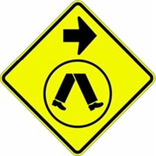 Pedestrian Crossing Sign (Right) | eSafety Supplies