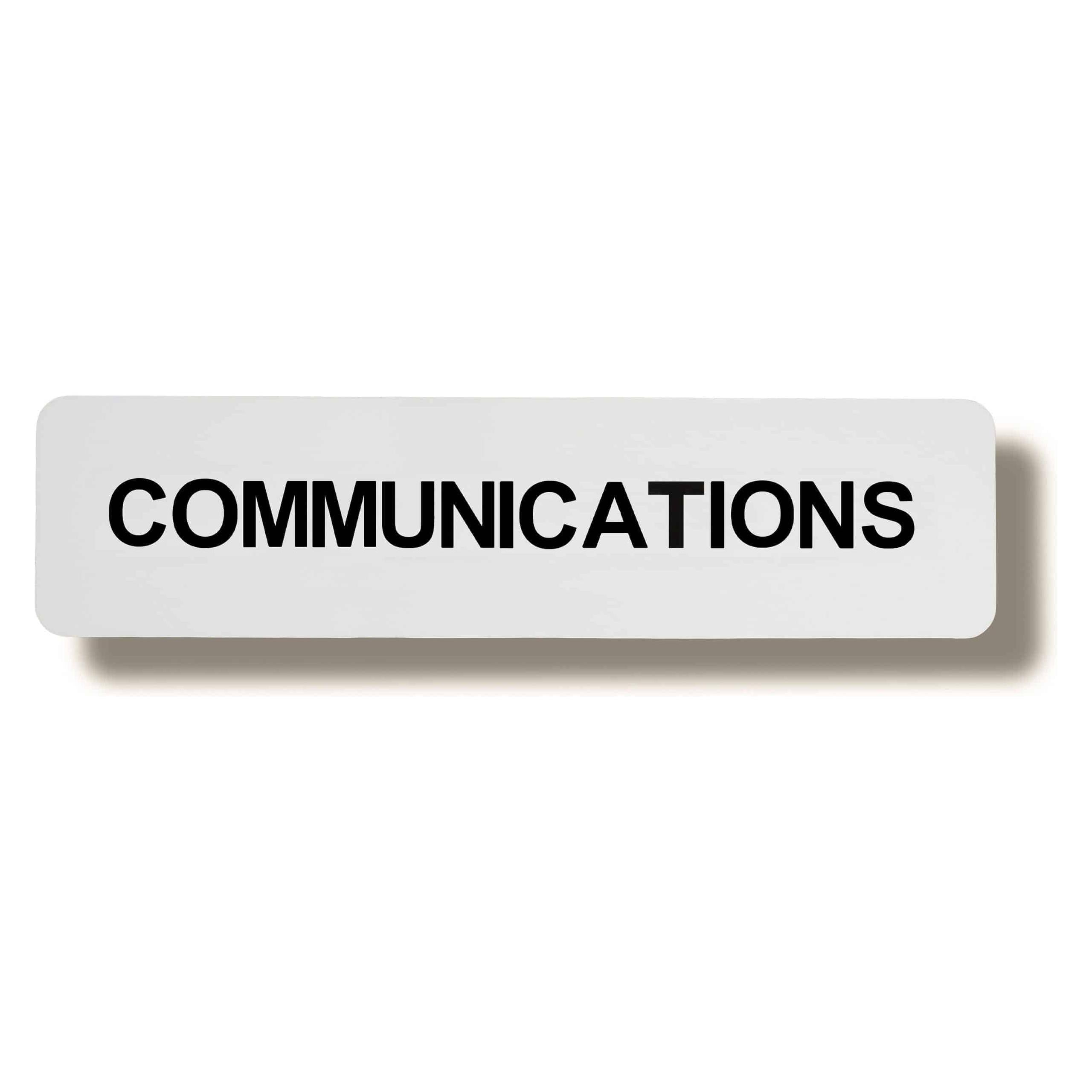 Communications Sign - Aluminium | eSafety Supplies