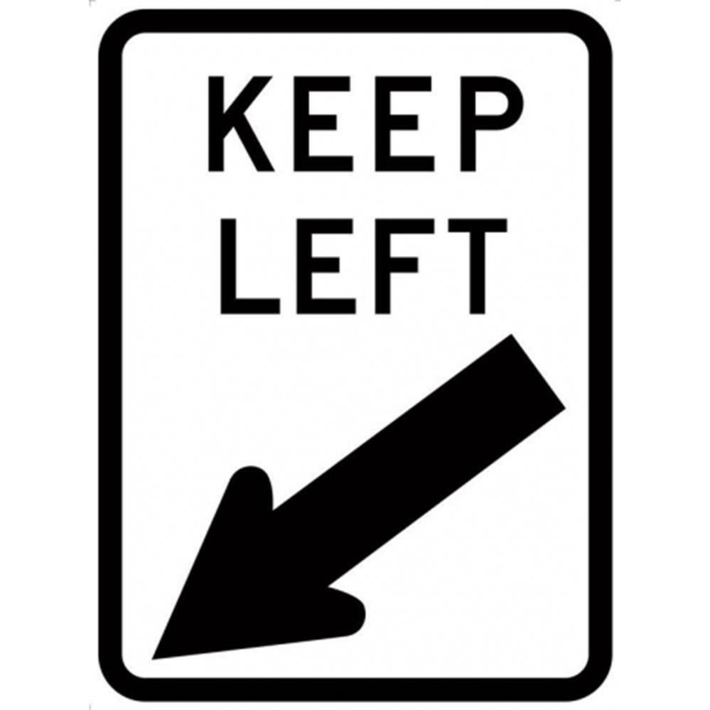 Keep Left Sign - R2-3L