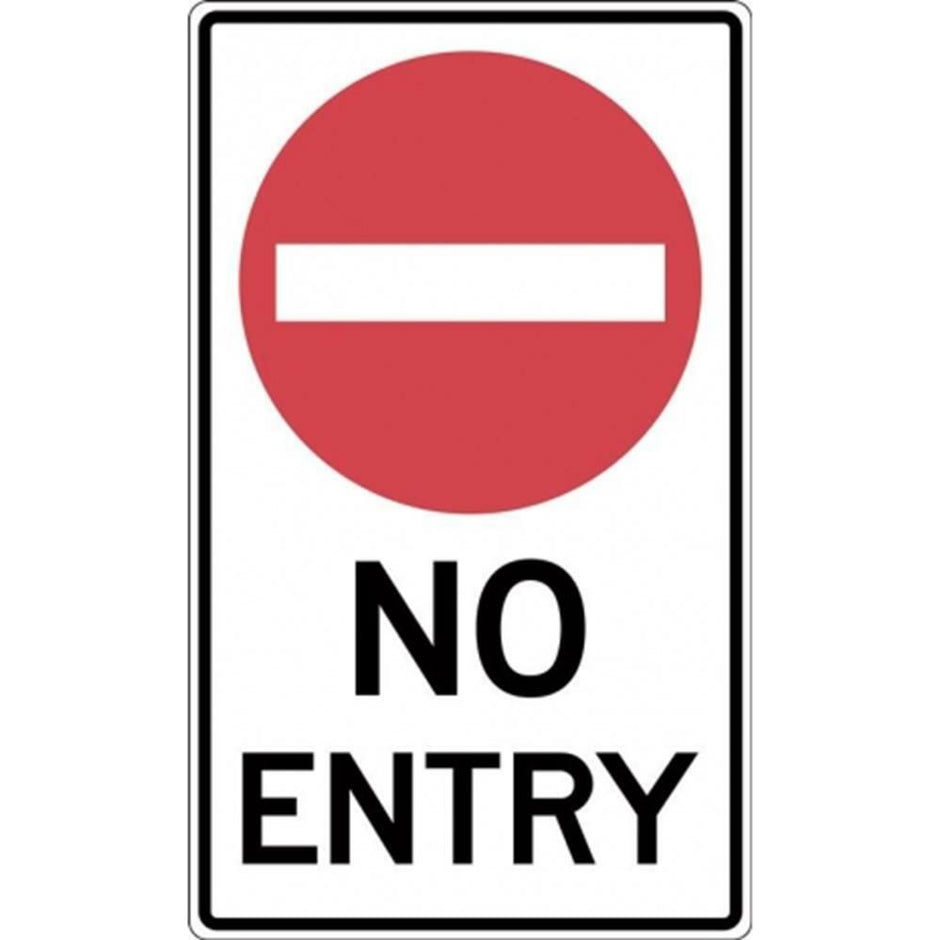 No Entry Sign - 450x750mm | R2-4A | eSafety Supplies