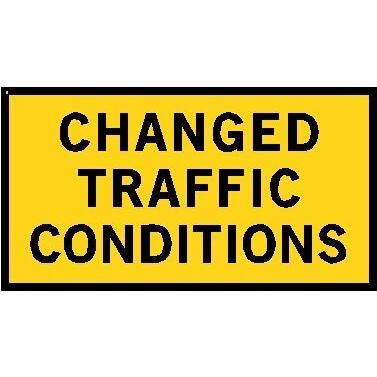 Boxed Edge Sign – Traffic Conditions | eSafety Supplies