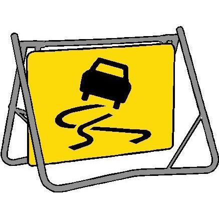 Stand Sign - Slippery Surface When Wet | eSafety Supplies