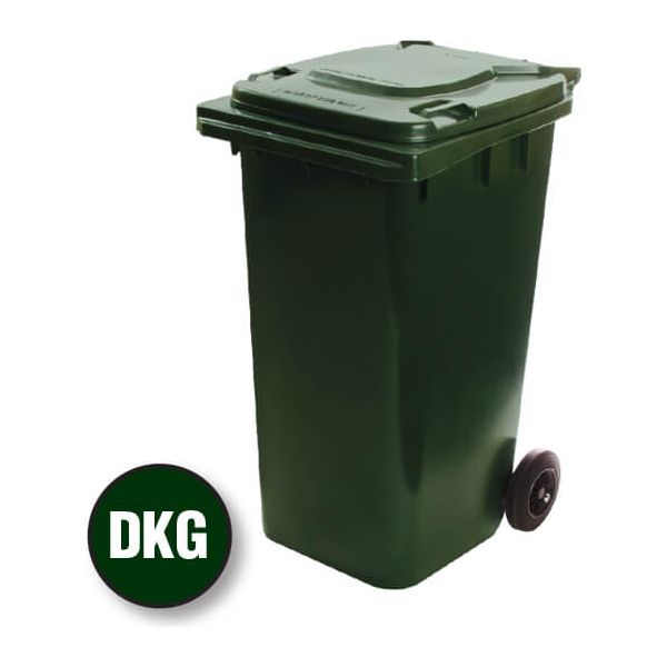 Dark Green Wheelie Bin - 120L Capacity | eSafety Supplies